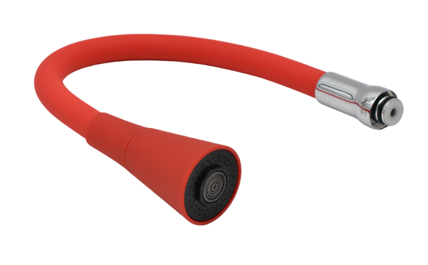 Flexible Sink Tap: Red, Modern Style, 50cm | Kanzotech