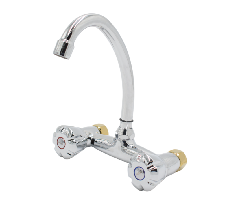 Double Handle Wall Mounted Kitchen Mixer - Kanzo