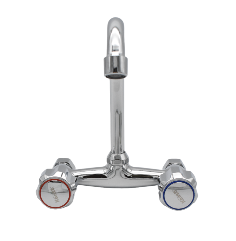 Double Handle Wall Mounted Kitchen Mixer - Kanzo