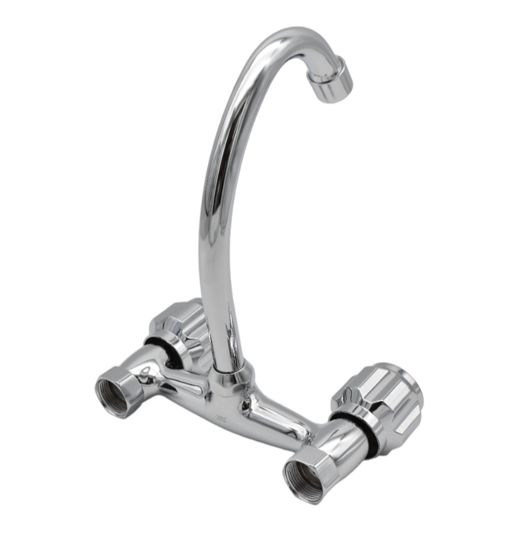 Double Handle Wall Mounted Kitchen Mixer - Kanzo